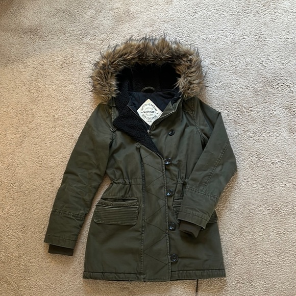 Garage | Jackets & Coats | Garage Clothing Parka Jacket Green | Poshmark